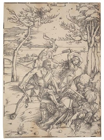 Hercules conquering the Molionide Twins by Albrecht Dürer on artnet