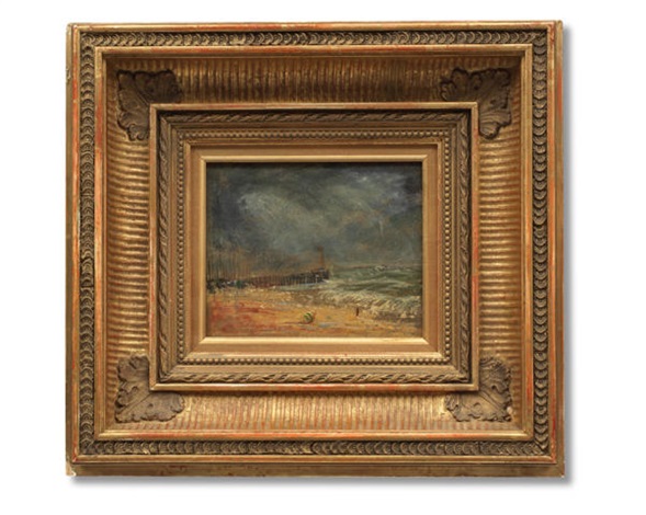 A view of a pier, possibly Brighton by John Constable on artnet