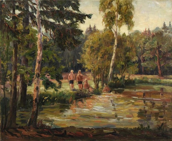 Badende Knaben by Alexander Wolfgang on artnet