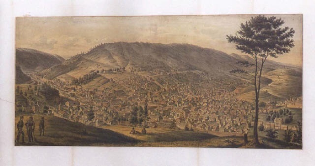 Pottsville, Penna. from the Northeast by Augustus Kollner on artnet