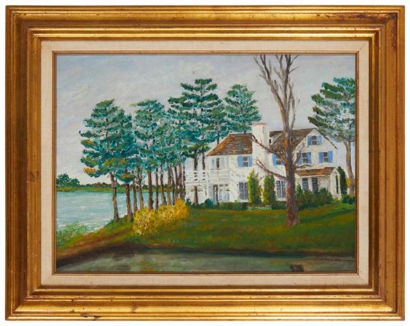 House Near River by Allan Randall Freelon on artnet