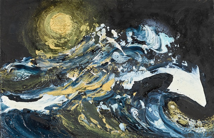 Moon and Sea by Maggi Hambling on artnet