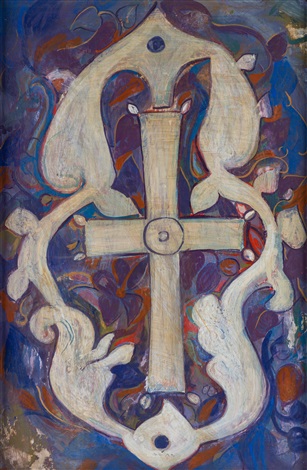 Composition with a Cross by Merab Abramishvili on artnet
