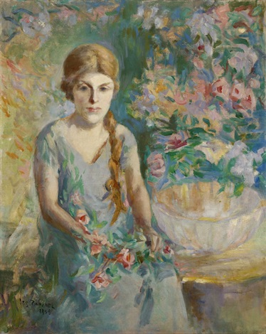 In the garden by Joseph Raphael on artnet