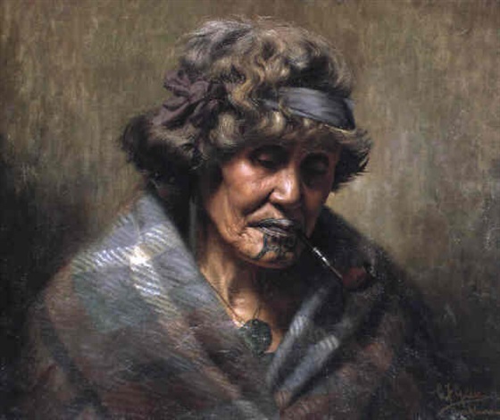 Ena te Papatahi, a Chieftainess of the Ngapuhi tribe by Charles ...