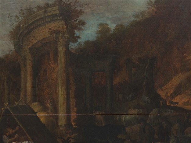 Rachel hides the Teraphim by Adriaen van Nieulandt the Elder on artnet