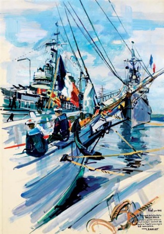 Le Beaupré de la Goélette - La Belle Poule by James Rassiat on artnet