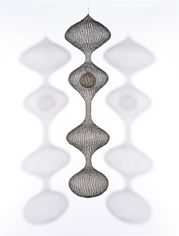 Untitled S.467, Hanging Four-Lobed Continuous Form with a Sphere in the ...