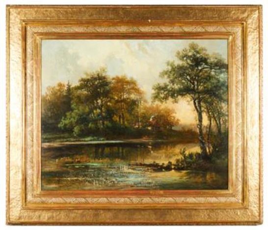 Hütte am Wasser by Pieter Francis Peters on artnet