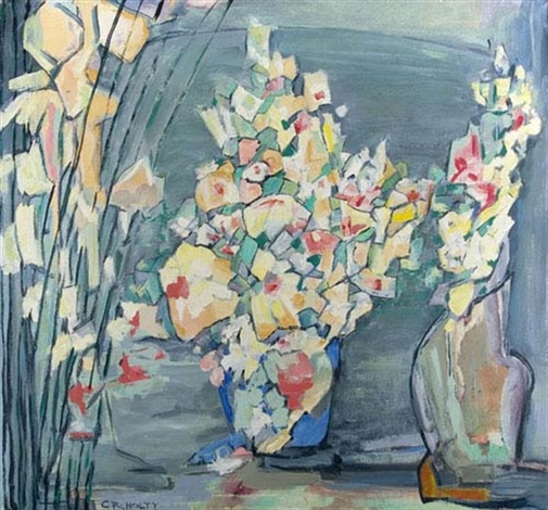 Still life with flowers by Carl Robert Holty on artnet