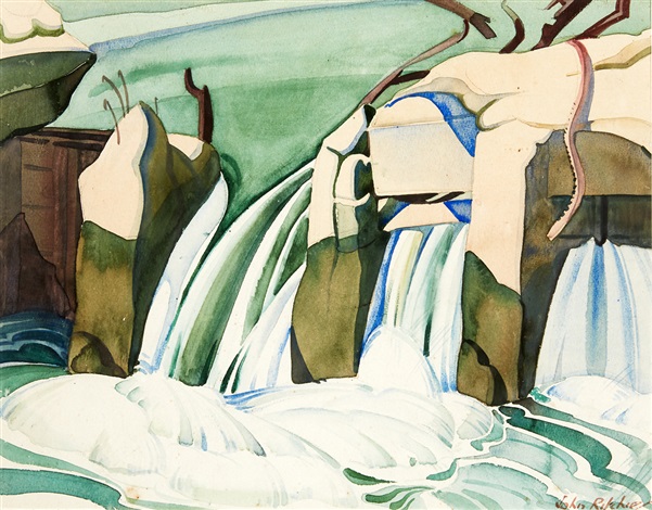 Broken Dam, Liri River, Italy by John Henry Ritchie on artnet