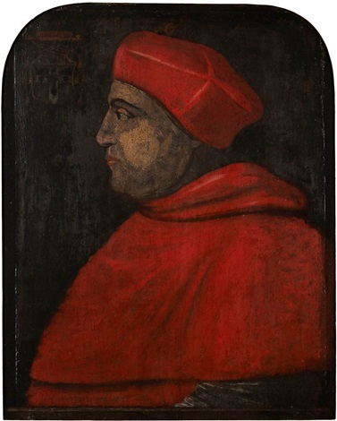 Portrait of Cardinal Thomas Wolsey in profile by Hans Holbein the ...