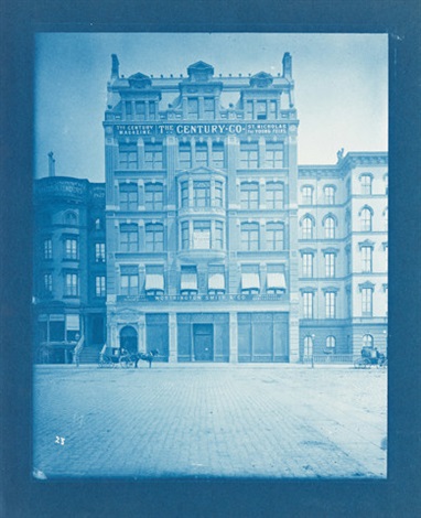 A group of 24 stunning cyanotypes documenting landmark buildings and ...