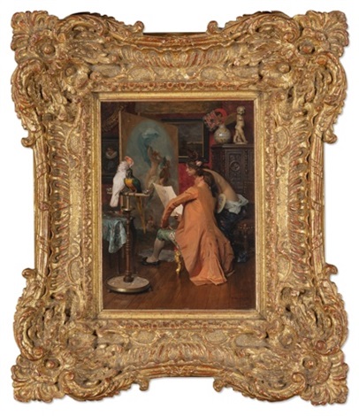 The Artist and His Model by Charles Bargue on artnet