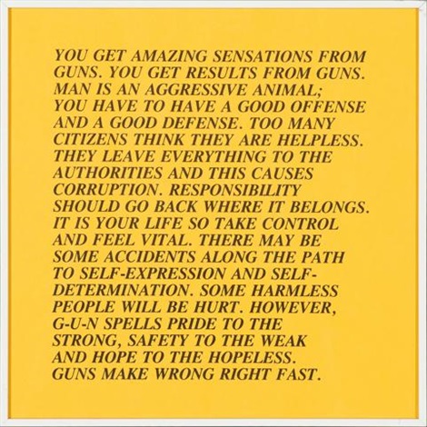 Inflammatory Essays by Jenny Holzer on artnet