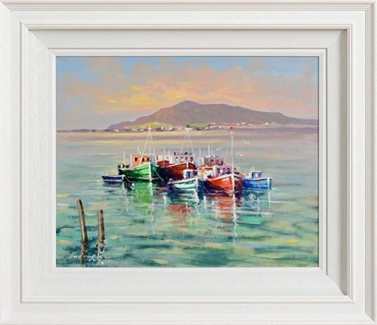 Clustered Boats, Co. Donegal by William Cunningham on artnet