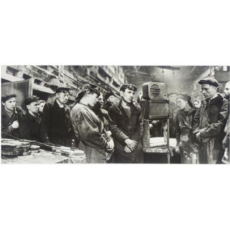 The announcement of the death of Josef Stalin, Dynamo Factory, Moscow ...