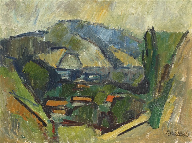 The village from the valley by Traian Bradean on artnet