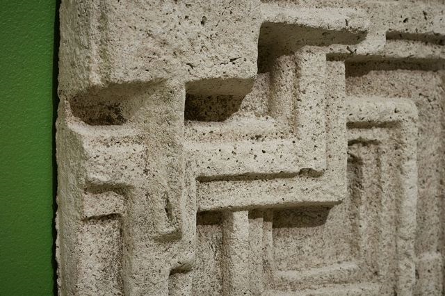 Mayan Revival Style textile block, from the Ennis Brown House, 1924 by ...