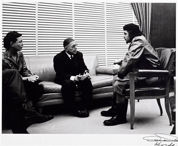 Che Guevara, Simone de Beauvoir and Jean Paul Sartre, Havana 1960 by Alberto Korda on artnet