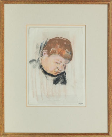 Head of a boy with red hair by Joan Kathleen Harding Eardley on artnet