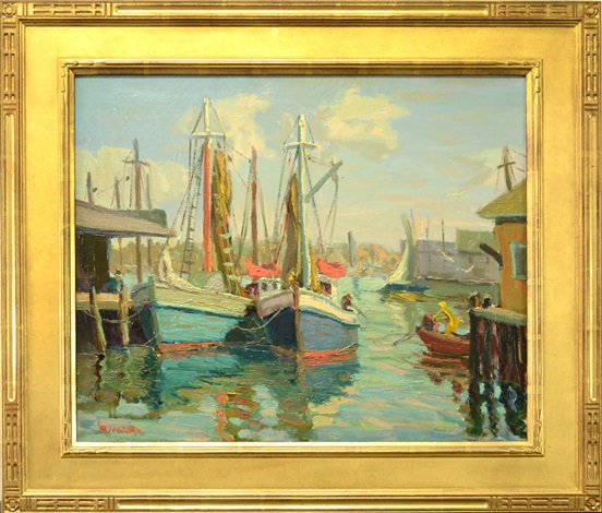 Gloucester Harbor, MA by Joseph Rimini on artnet
