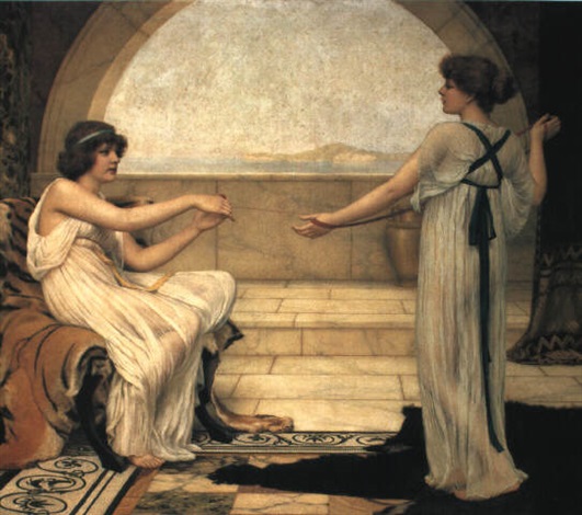 Winding the skein by John William Godward on artnet