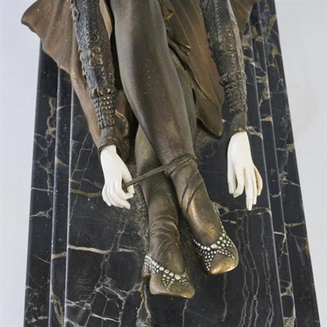 After Demetre Chiparus, Tanara Art Deco Sculpture by Demetre Chiparus ...