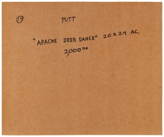 Apache Deer Dance by Donald (Putt) Putman on artnet
