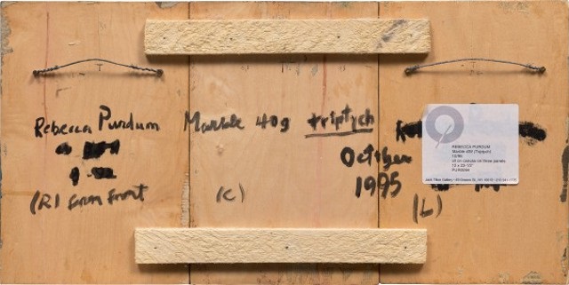 Marble 409 triptych by Rebecca Purdum on artnet