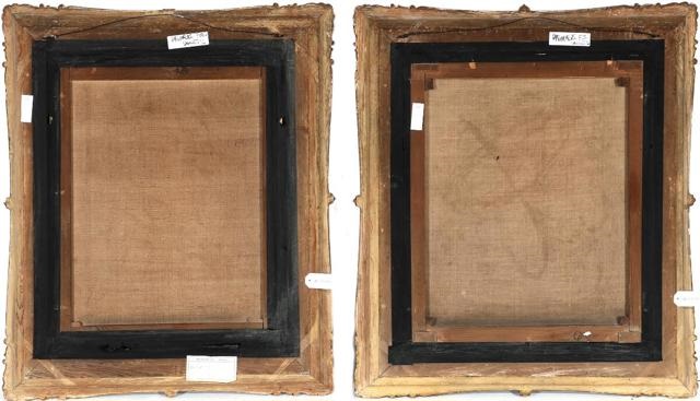 Portraits of the couple Elsine Marie Wibroe and Royal Agent Ivar ...