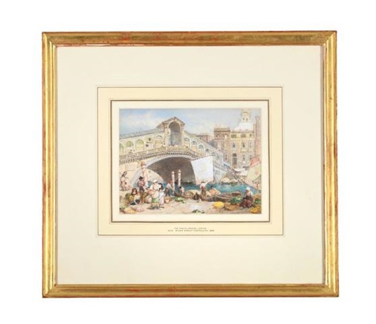 THE RIALTO BRIDGE, VENICE by Myles Birket Foster on artnet