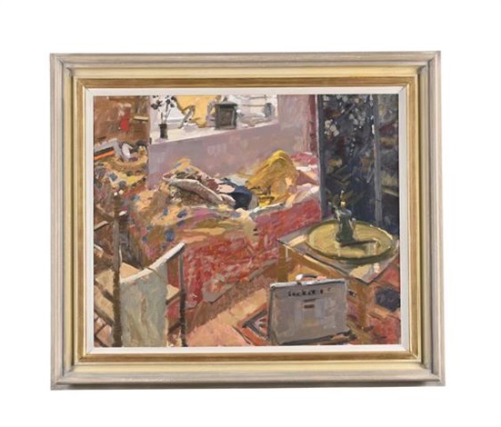 LORRAINE IN ST. CLEMENTS STUDIO, MOUSEHOLE by Ken Howard on artnet