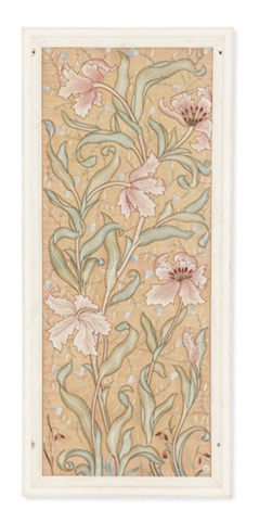 THREE ENGLISH SILK EMBROIDERED PANELS, CIRCA 1890 by John Henry Dearle ...