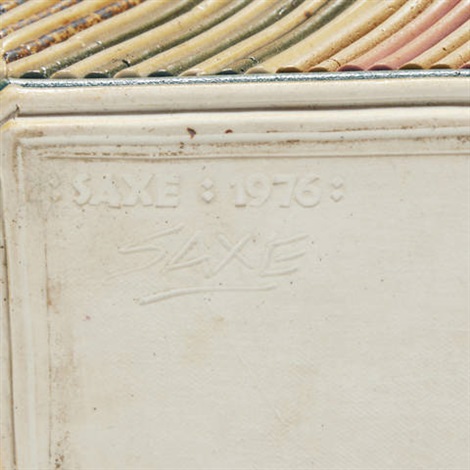 Untitled Covered Jar on Base with Antelope Finial by Adrian Saxe on artnet