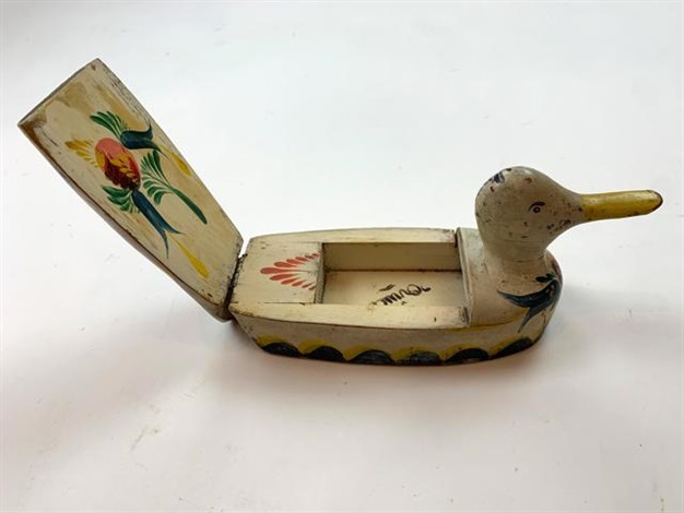 Hand painted Duck with hinged top by Peter Hunt on artnet
