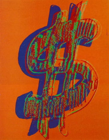 Dollar sign by Andy Warhol on artnet