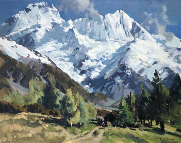 SNOW AND ICEFIELDS, MT SEFTON by Douglas Badcock on artnet