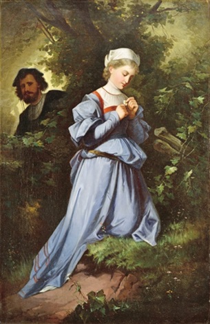 Faust meeting Margit in Marthas garden by Alexander von Liezen-Mayer on ...