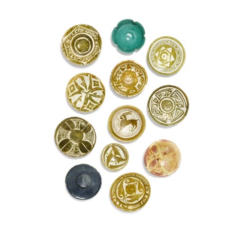 A group of twelve Abbasid lustre pottery dishes, Iraq, 9th10th century ...