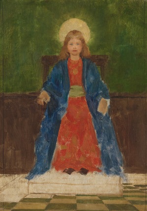 The Child Enthroned by Thomas Cooper Gotch on artnet