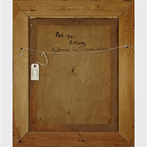 Woman in green dress by Benjamin Creme on artnet