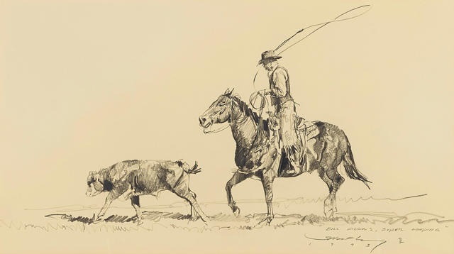 Cowboys, Chilly Winds, and Bill Riggins, Super Looping a group of three ...