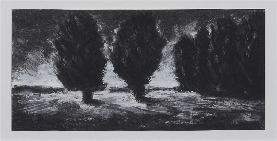 Two Trees and Hedge by Peter Booth on artnet