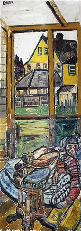 Jean Cooke in revolving studio by John Bratby on artnet