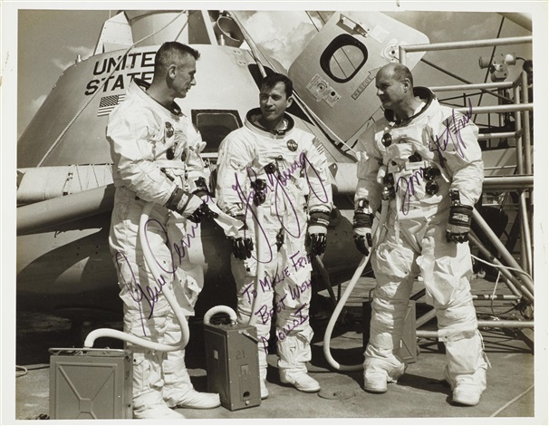 APOLLO 10 CREW SIGNED TYPE-1 NASA PHOTOGRAPH by NASA on artnet
