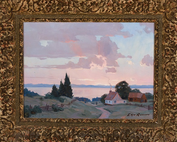 Lower St. Lawrence Sunset Mountains and Lake verso by Eric Riordon on ...