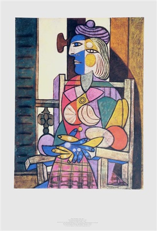 Femme Assise Devant sa Fenetre by Pablo Picasso on artnet