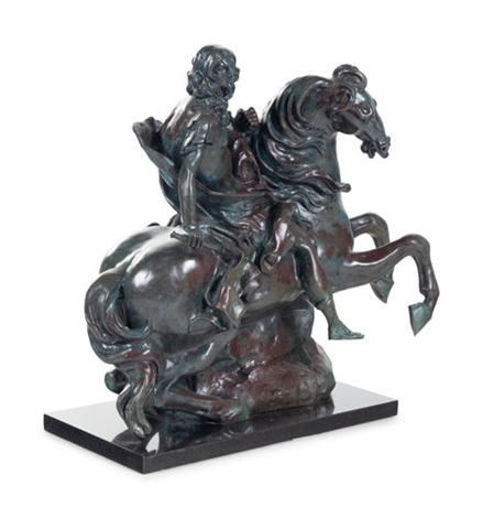 A Bronze Figure of Louis XIV on Horseback by Gian Lorenzo Bernini on artnet