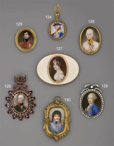 Francis II, Holy Roman Emperor and Emperor of Austria, in white uniform ...